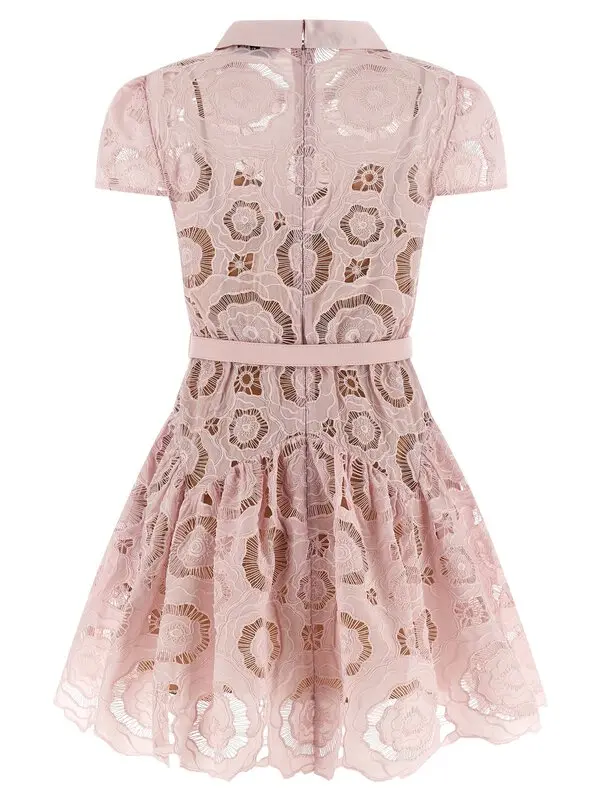 SELF-PORTRAIT Floral Lace Mini Dress