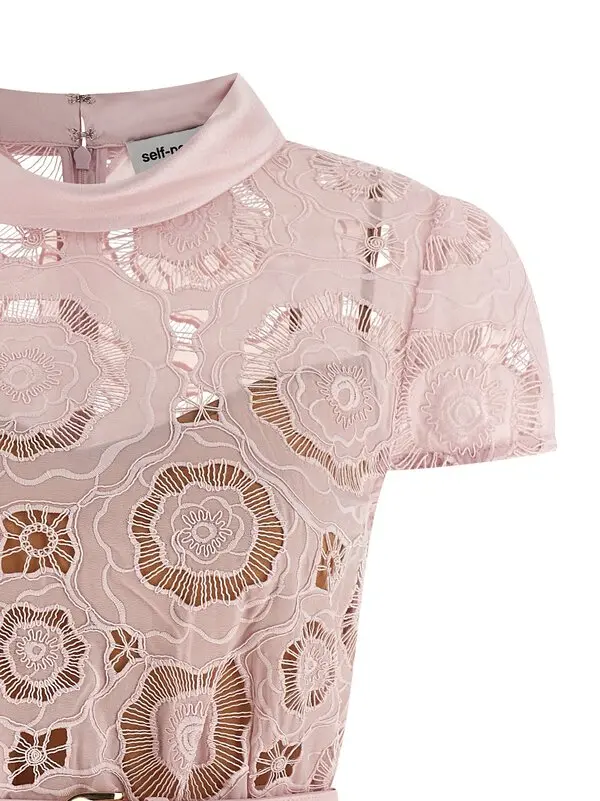 SELF-PORTRAIT Floral Lace Mini Dress