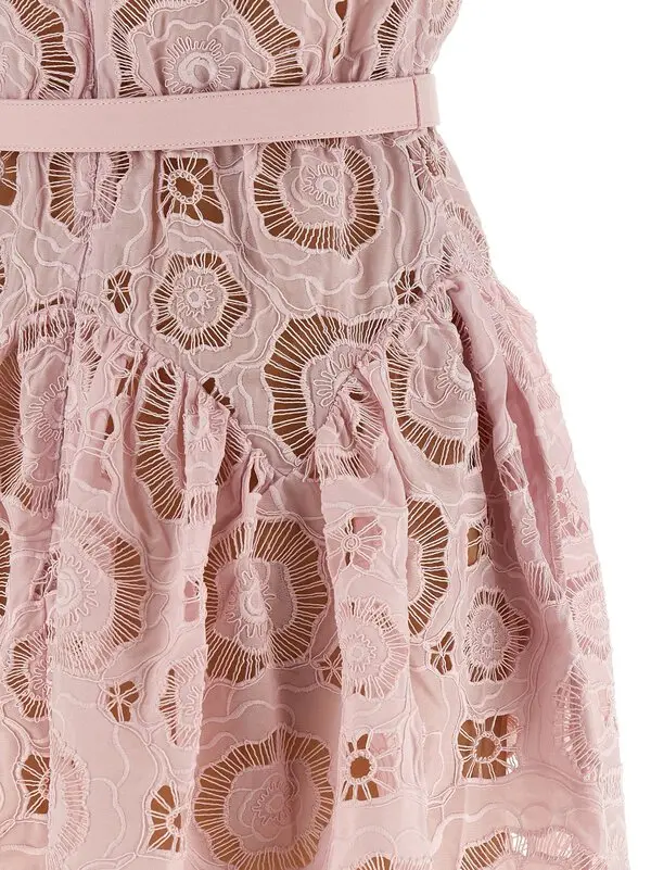 SELF-PORTRAIT Floral Lace Mini Dress