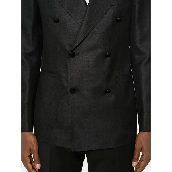 Tagliatore Double-breasted Peak Lapel Blazer