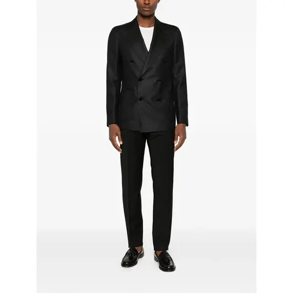 Tagliatore Double-breasted Peak Lapel Blazer
