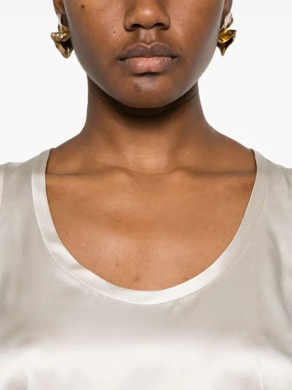 Brunello Cucinelli Satin Top