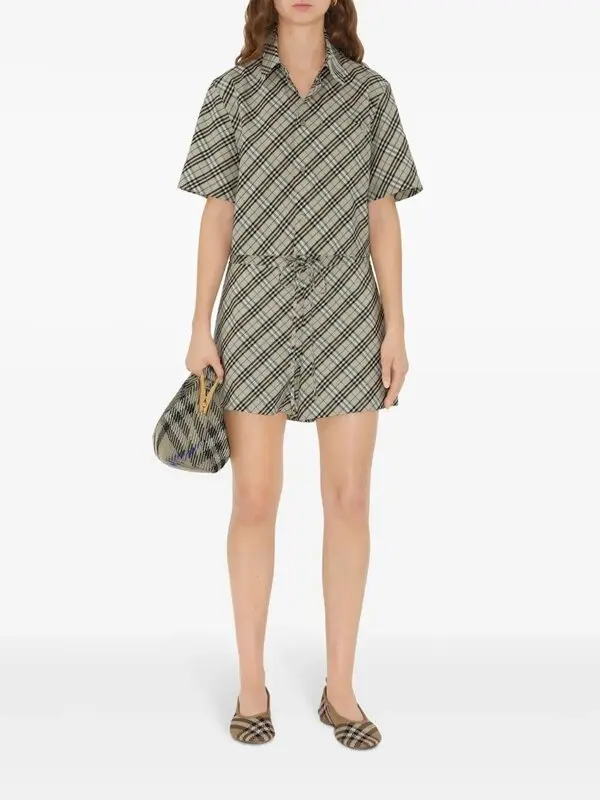 Burberry Plaid Cotton Shorts - Multicolor