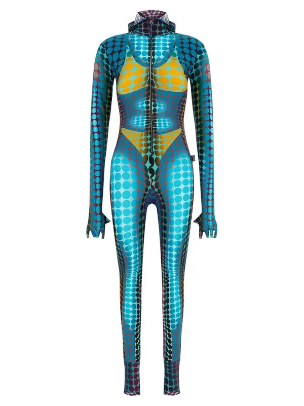 JEAN PAUL GAULTIER Re-edition "the Blue Dots Print" Jumpsuit - Multicolor