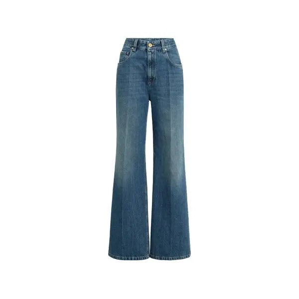 Brunello Cucinelli Denim Wide-leg Jeans - Blue