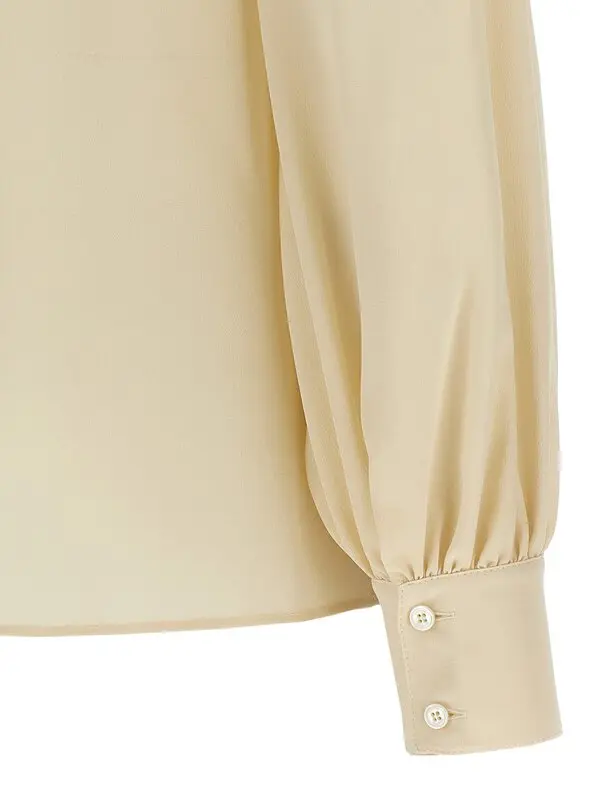 Valentino Garavani De Chine Crepe Shirt With Bow Detail