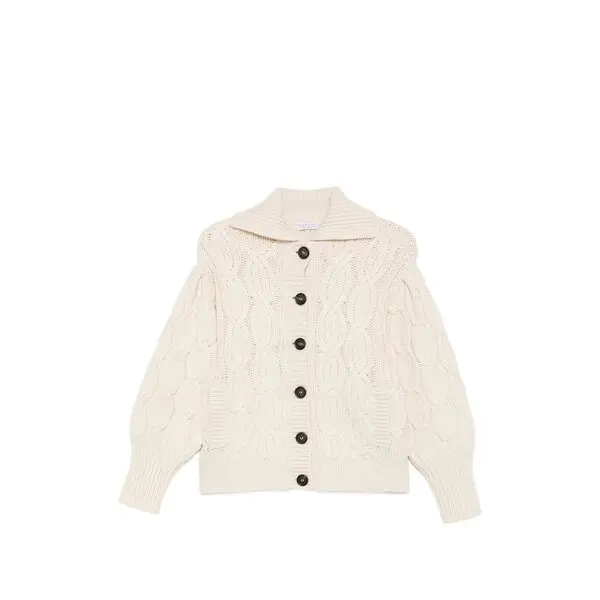 Brunello Cucinelli Openwork Knit Cardigan