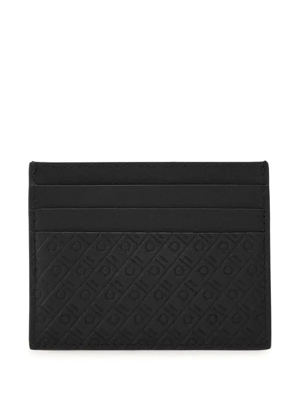 FERRAGAMO Monogram Card Holder - Black