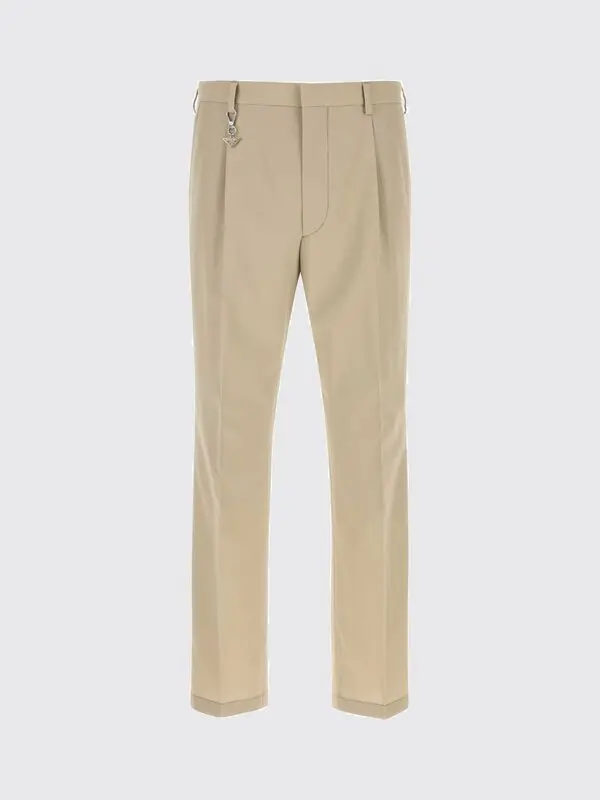 Prada Tailored Pleated Cotton Trousers