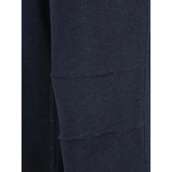 Brunello Cucinelli Navy Cotton And Linen Blend Trousers