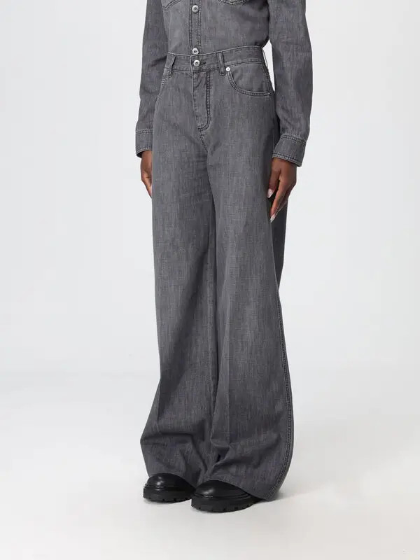 Bottega Veneta Wide Leg Jeans - Black
