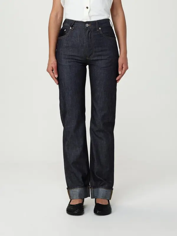 Bottega Veneta Dark Wash Straight Leg Jeans