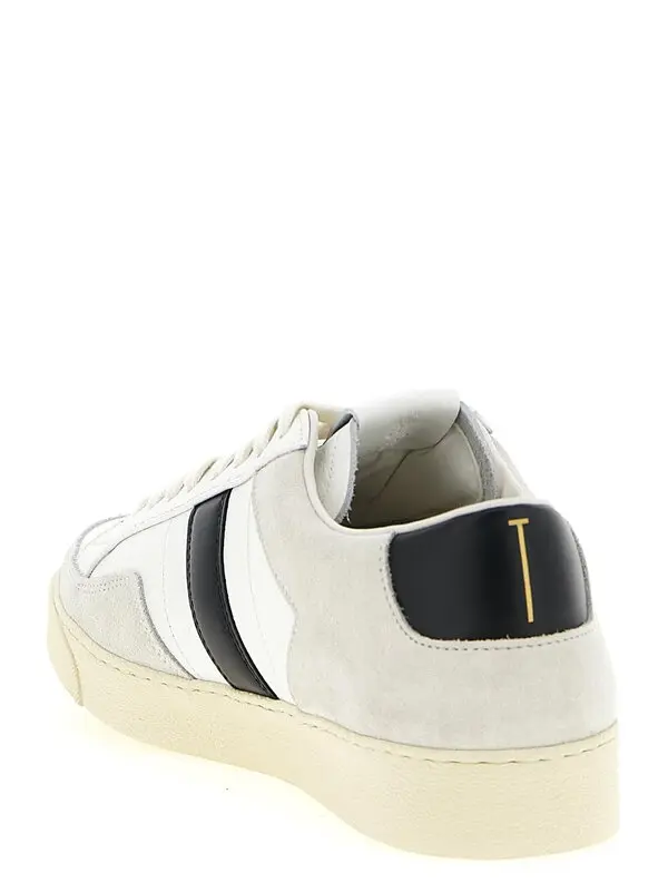 TOM FORD Blake Leather And Suede Sneakers - Multicolor
