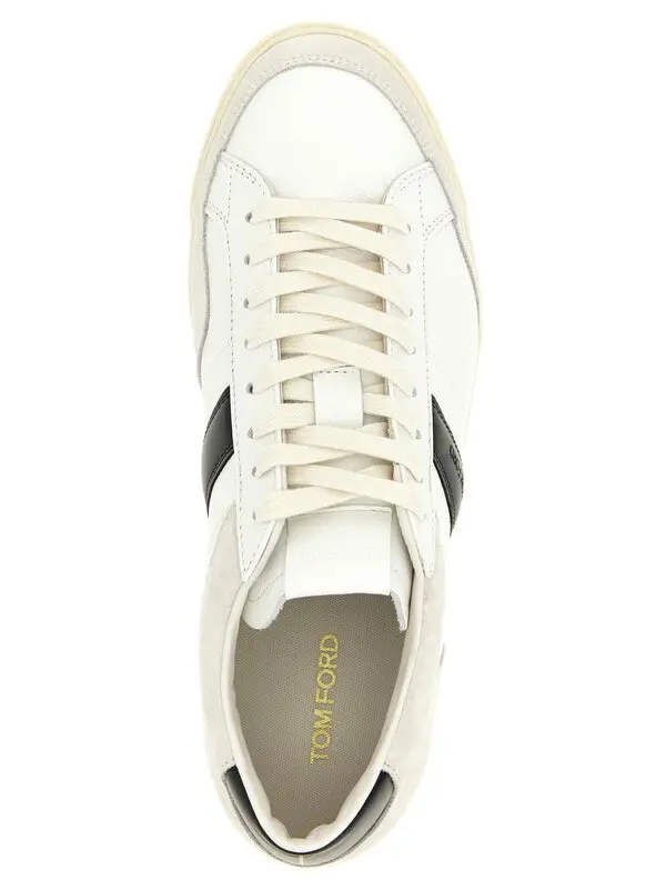 TOM FORD Blake Leather And Suede Sneakers - Multicolor