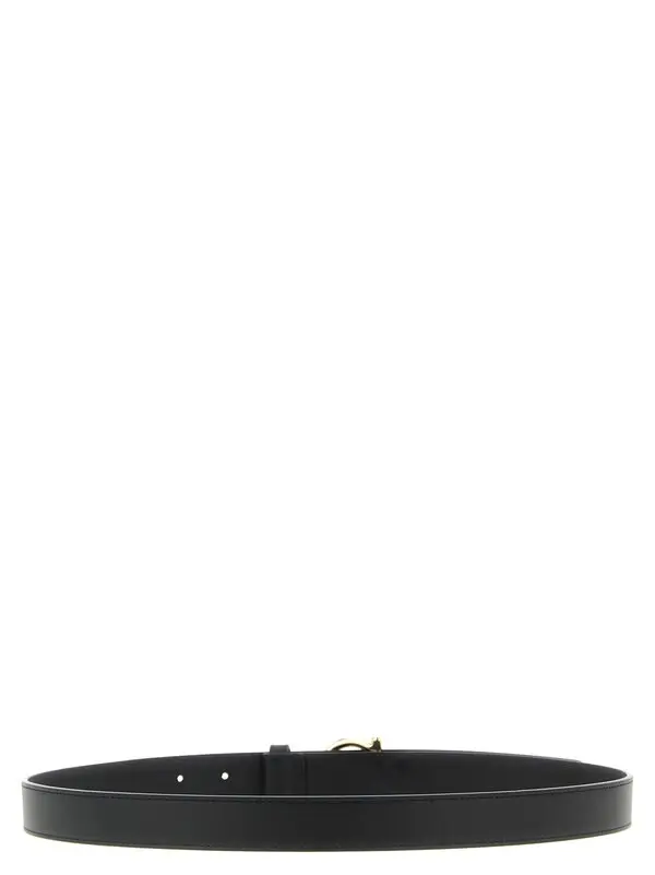 FERRAGAMO Gancini Belt - Black