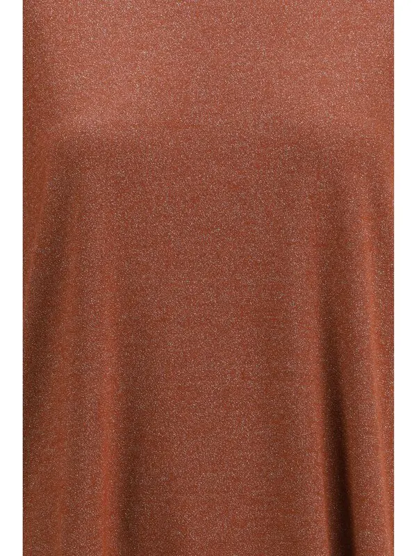 Brunello Cucinelli Glitter Effect Cashmere T-shirt - Red