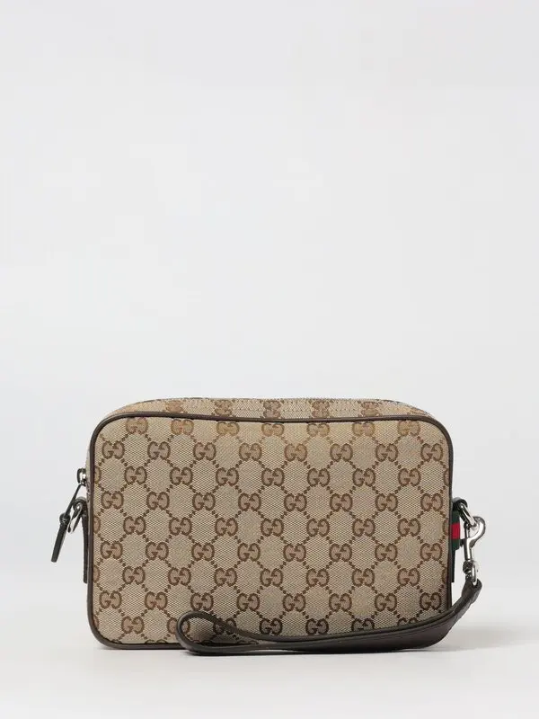 Gucci Monogrammed Shoulder Bag - Cream