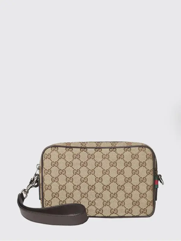 Gucci Monogrammed Shoulder Bag - Cream