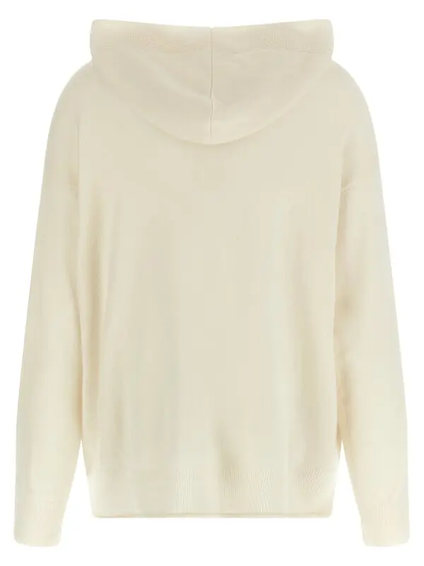 Max Mara Mxpcrusca Cashmere Zip-up Hooded Cardigan - White