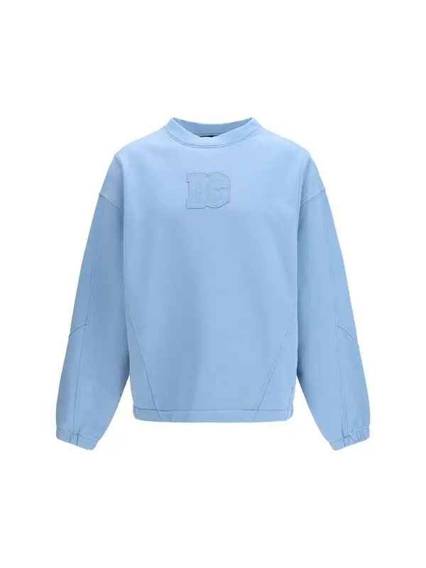 Dolce & Gabbana Cotton Crewneck Sweatshirt With Logo