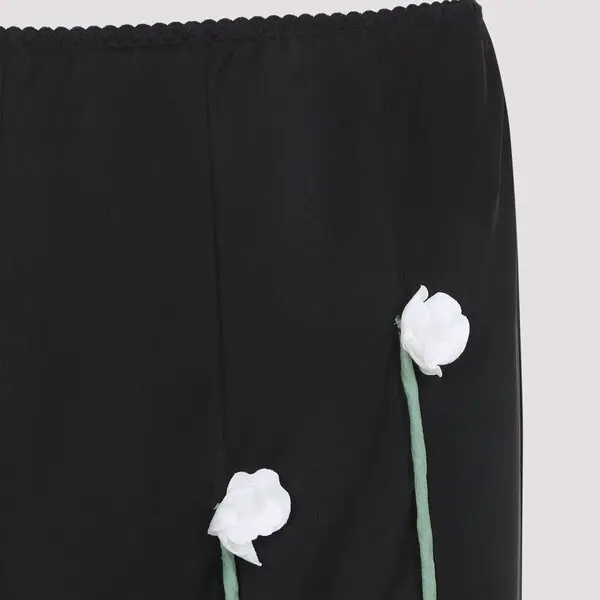 Moschino Midi Skirt With Floral Embellishments
