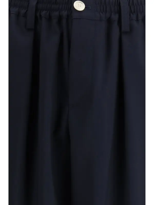 Marni Tailored Merino Wool Trousers - Blue