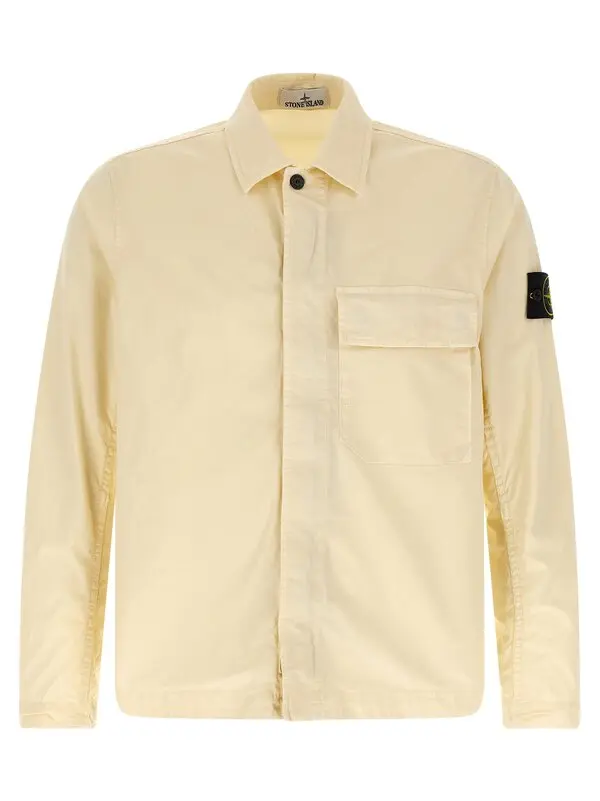 Stone Island 1200013' Overshirt - Cream