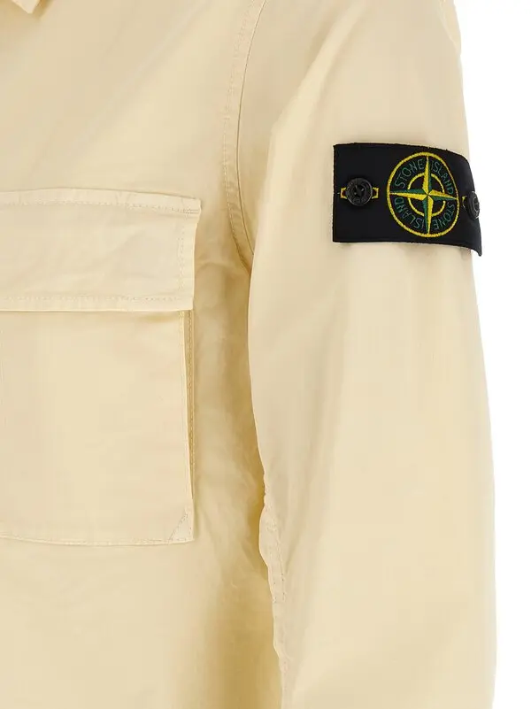 Stone Island 1200013' Overshirt - Cream