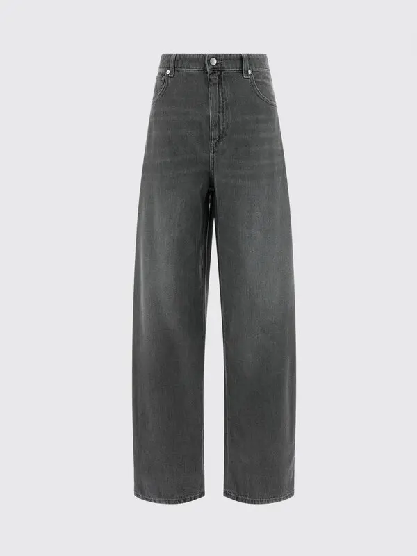 Max Mara Grey Cotton Blend Jeans - Gray