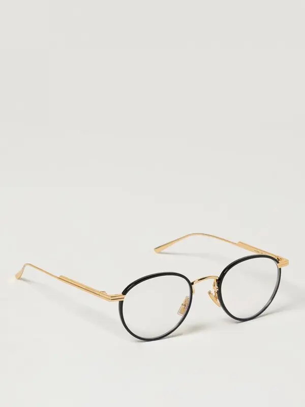 Bottega Veneta Round Frame Sunglasses In Yellow Gold - Multicolor
