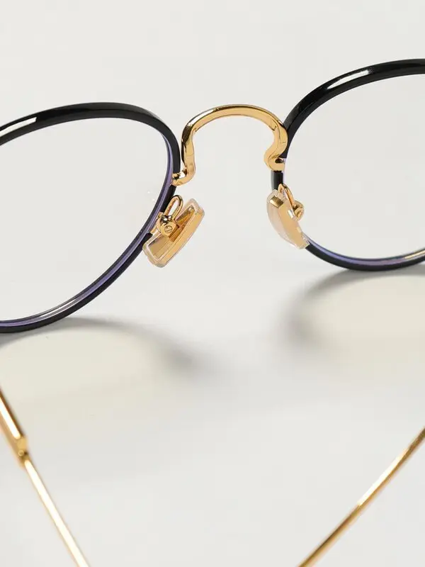 Bottega Veneta Round Frame Sunglasses In Yellow Gold