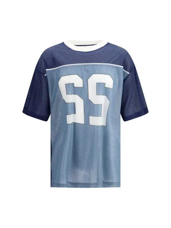 Moschino Technical Mesh T-shirt With Graphic Print - Blue