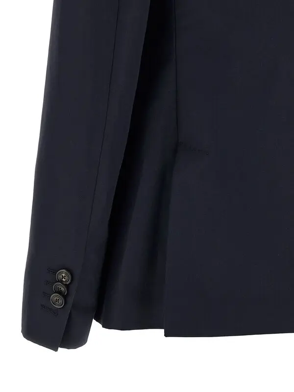 Dsquared2 Double-breasted Cotton Gabardine Blazer - Blue