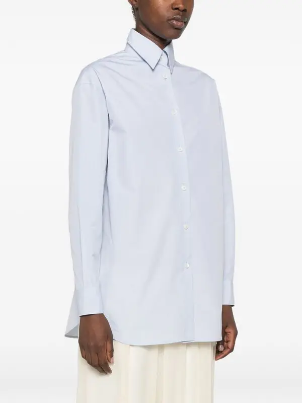 JIL SANDER Oversize Cotton Poplin Shirt