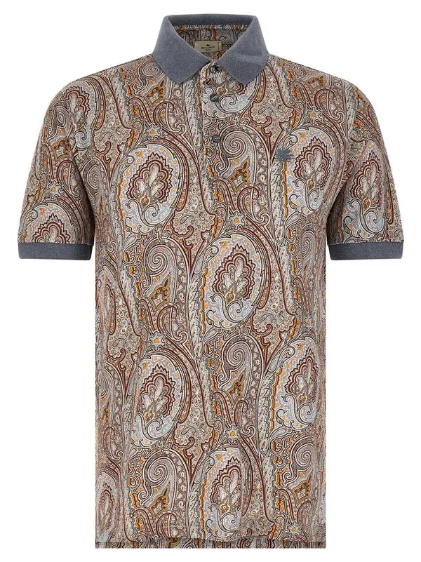 Etro Arnica Paisley' Polo Shirt - Multicolor