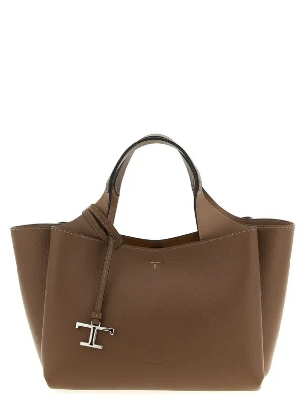 TOD'S Apa Mini Leather Handbag - Brown