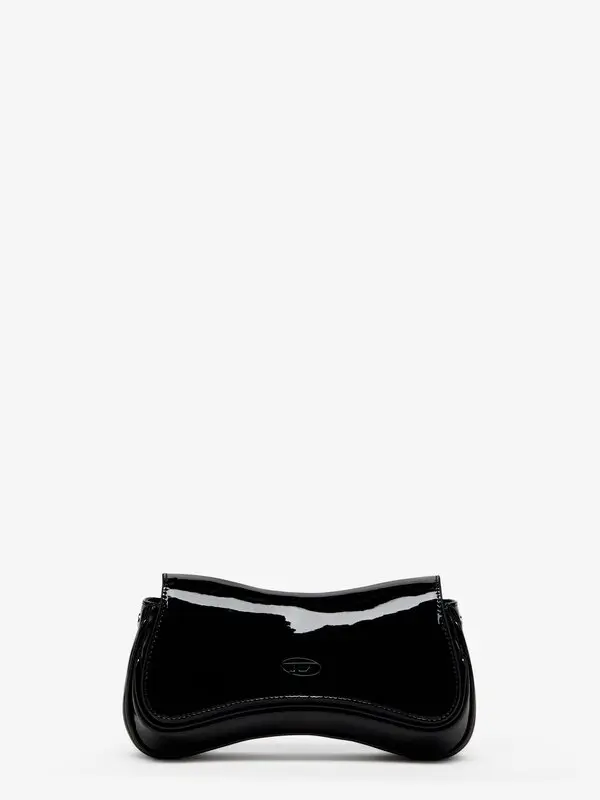 DIESEL® Play Clutch Shiny Leather Shoulder Bag
