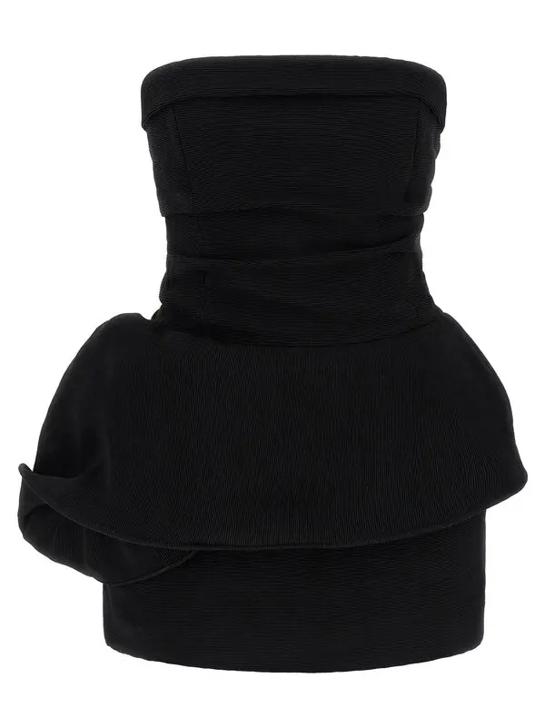 Magda Butrym Re26 Dress 01 Ribbed Off-shoulder Mini Dress