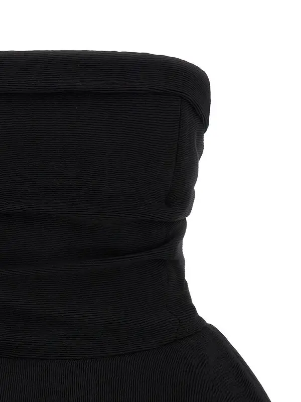 Magda Butrym Re26 Dress 01 Ribbed Off-shoulder Mini Dress