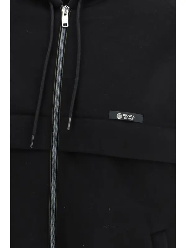 Prada Technical Hooded Blouson Jacket