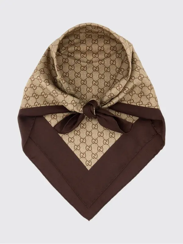 Gucci Neck Scarf - Brown