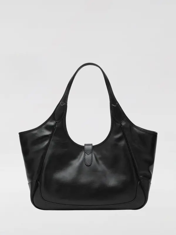 Gucci Shoulder Bag With Gold Tone Clasp - Black