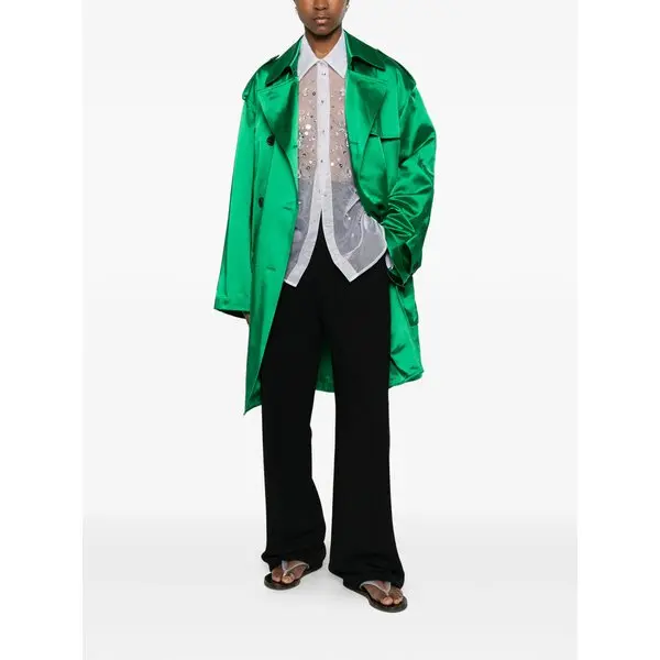 Dries Van Noten Double-breasted Belted Trench Coat