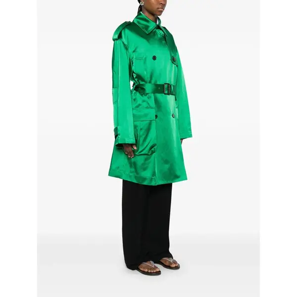 Dries Van Noten Double-breasted Belted Trench Coat