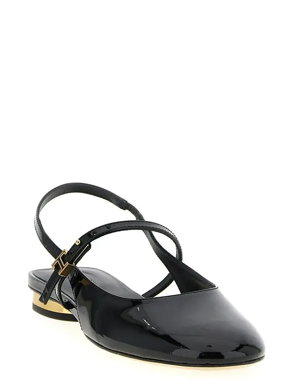 TOD'S Patent Leather Mary Jane Ballet Flats