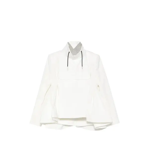 Sacai Long Sleeve Blazer - White