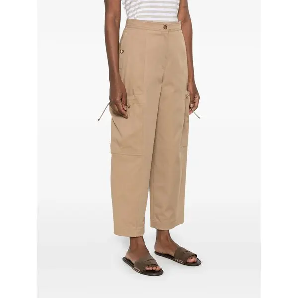Max Mara Cropped Trousers - Cream