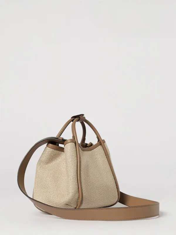 Max Mara Woven Top Handle Bag - Gray