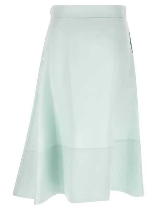 JIL SANDER Asymmetrical Hem Midi Skirt