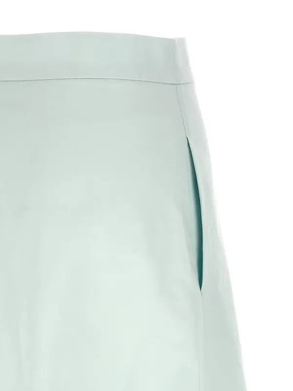 JIL SANDER Asymmetrical Hem Midi Skirt